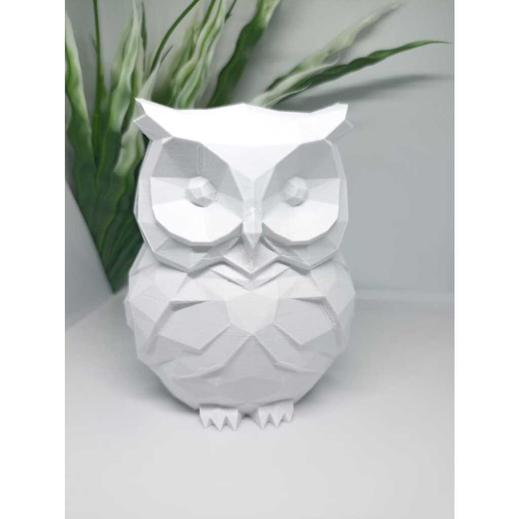 Coruja Poligonal Para Decoração | Shopee Brasil