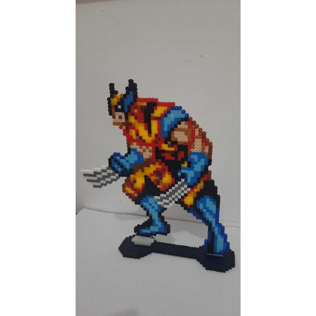 Wolverine hama beads -TOTEM ENFEITE DE MESA | Shopee Brasil