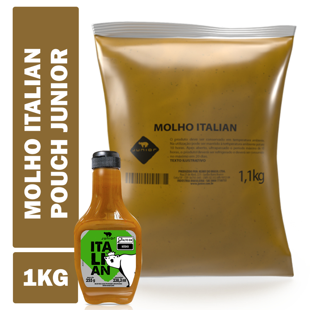 Molho Italian Junior Pouch - 1,1kg | Shopee Brasil