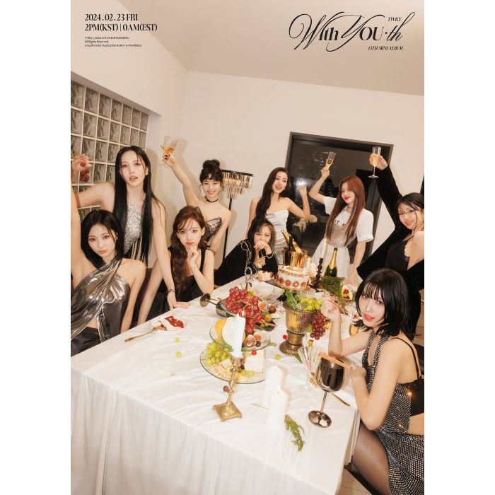 Kpop - Poster Twice WITH YOU-TH- Fanmade - Nayeon, Jeongyeon, Momo, Sana, Jihyo, Mina, Dahyun ...