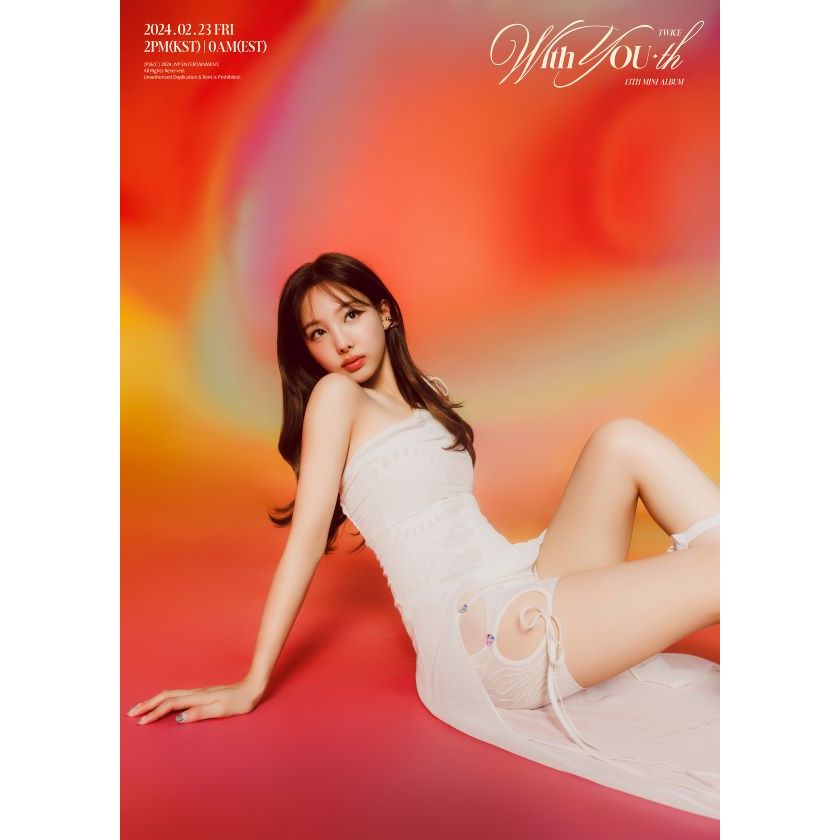 Kpop - Poster Twice WITH YOU-TH- Fanmade - Nayeon, Jeongyeon, Momo, Sana, Jihyo, Mina, Dahyun ...