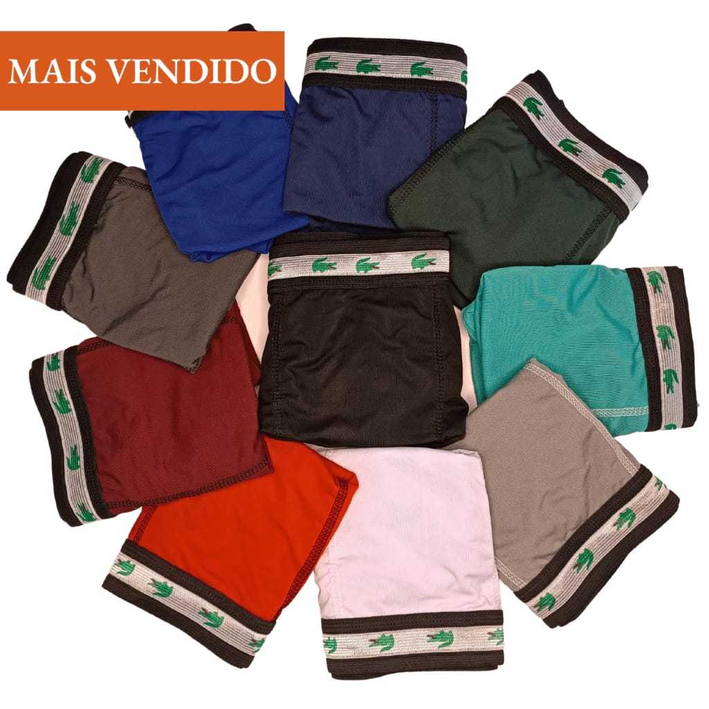 KIT 5 Cuecas Box Plus size G1 G2 G3 Confortável - Faz a Boa!