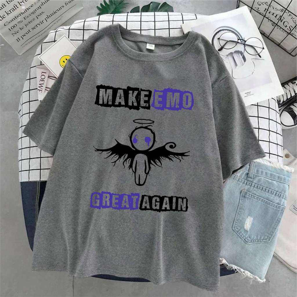 Camiseta Make Emo Great Again Aesthetic Tumblr Unissex | Shopee Brasil