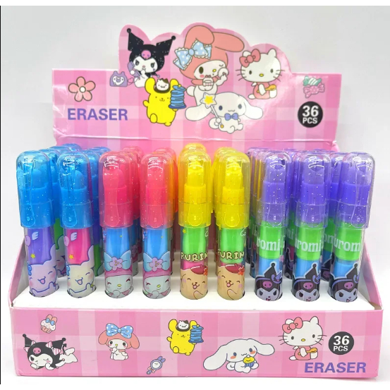 Borracha fofa da turma da Hello Kitty, Sanrio, Material Escolar, estilo ...