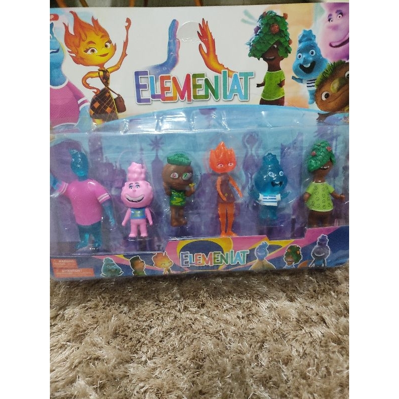 kit 6 bonecos elementos cartela com 6 personagens diferentes | Shopee ...