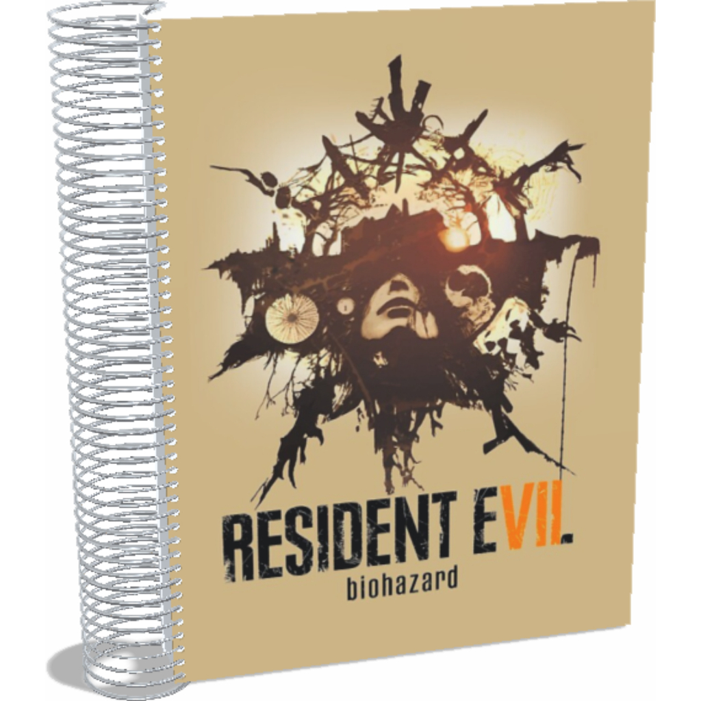 Caderno Capa Dura Pet Personalizado Resident Evil 7 Biohazard - RE7 ...