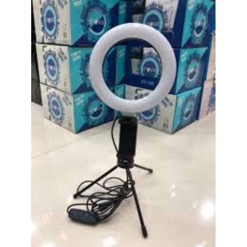 Ring Light Mesa Iluminador de led 6 Polegadas com Suporte Celular Para Mesa Anel LUZ de 16 CM ...