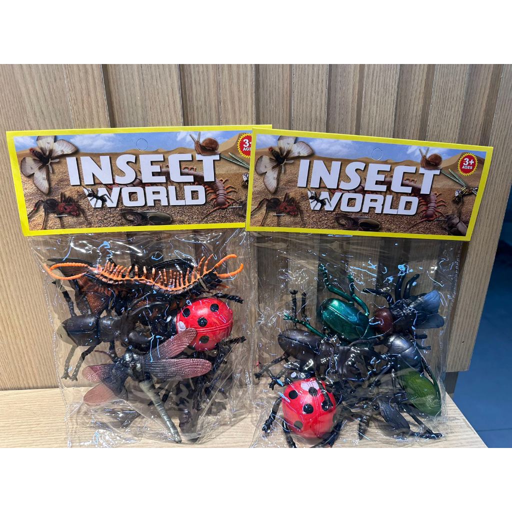 Kit animais Insetos De Borracha Brinquedo C/6 Peças | Shopee Brasil