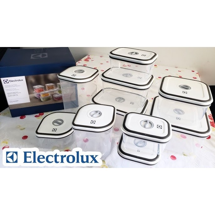 Potes Electrolux Herméticos de Plástico - kit 10unidades | Shopee Brasil