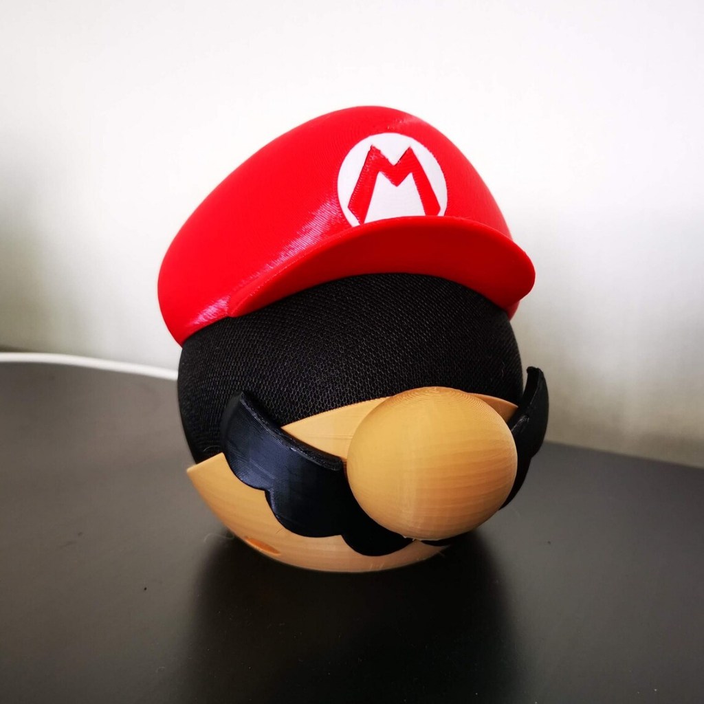 Suporte de Alexa Echo Dot Super Mario Luigi Impressao 3D | Shopee Brasil