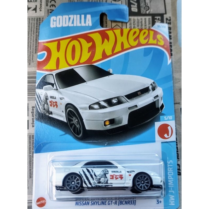 Hot Wheels Nissan Skyline gtr R33 Godzilla | Shopee Brasil