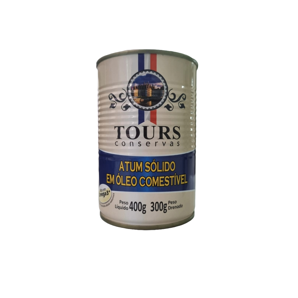 Kit 3X: Atum Sólido em Óleo Tours 400g | Shopee Brasil