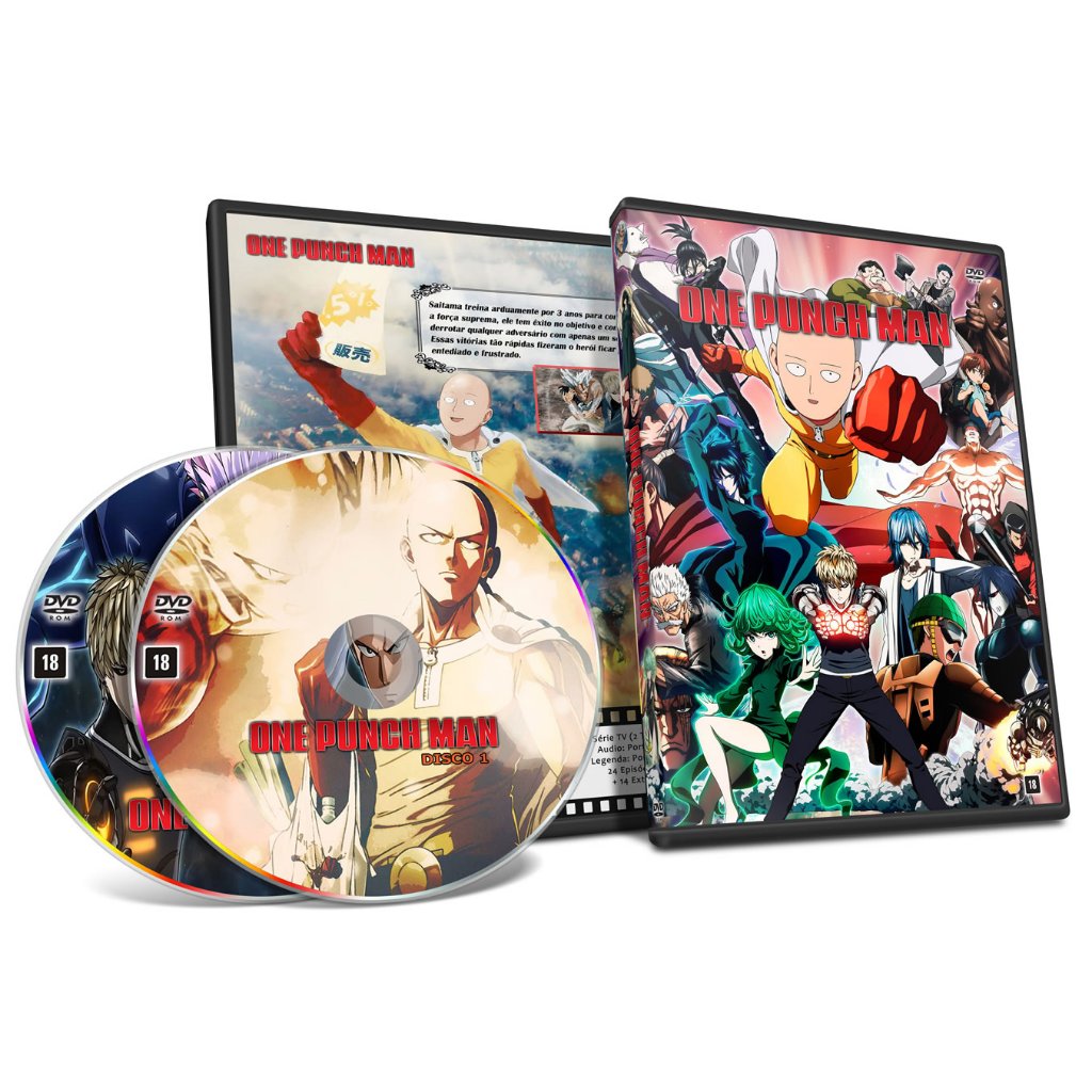 Dvd One Punch Man 1 2 Dublado + 2 Ovas + 12 Especiais | Shopee Brasil