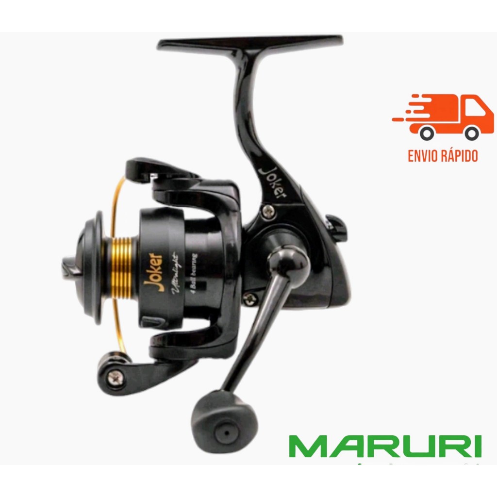 Molinete Maruri Joker Ultralight 800 Preto 4 rolamentos 187 gramas ...