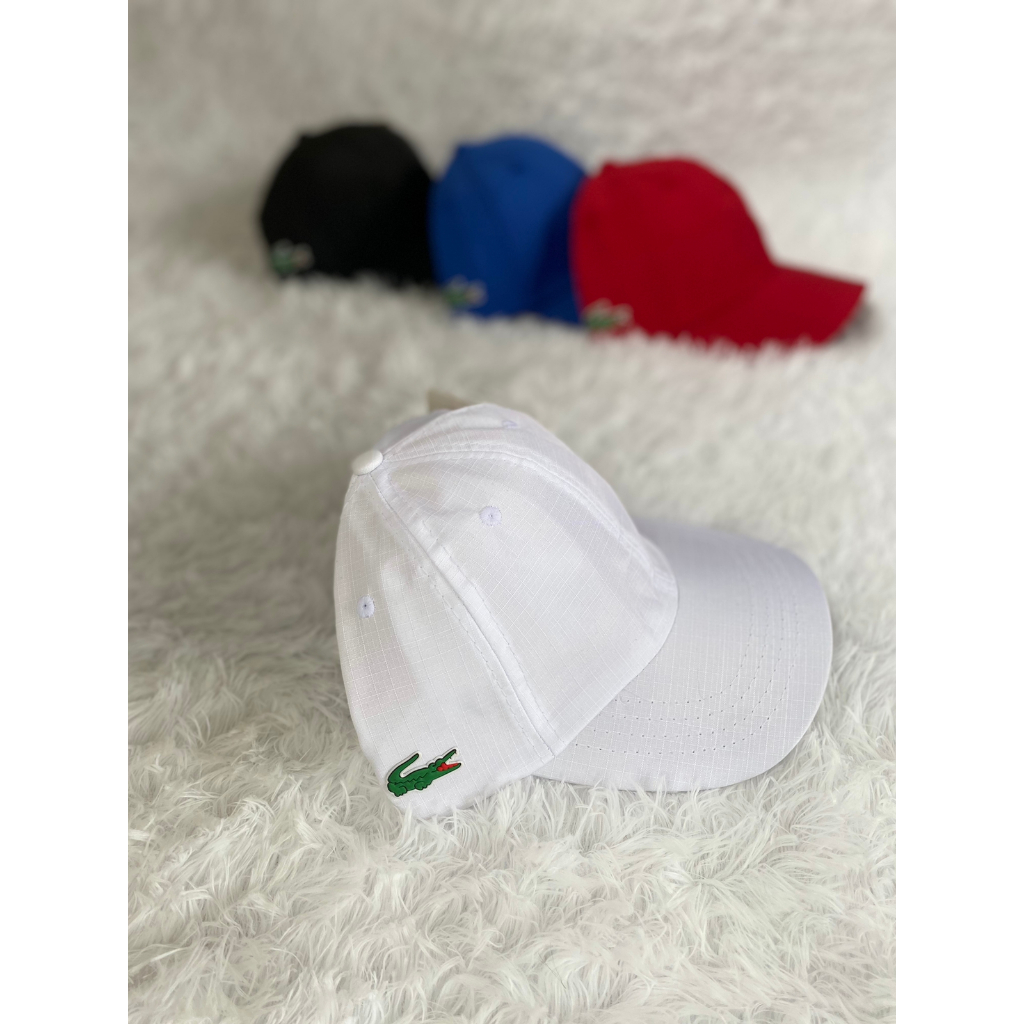 Bone lala sport jacaré lateral masculino branco | Shopee Brasil