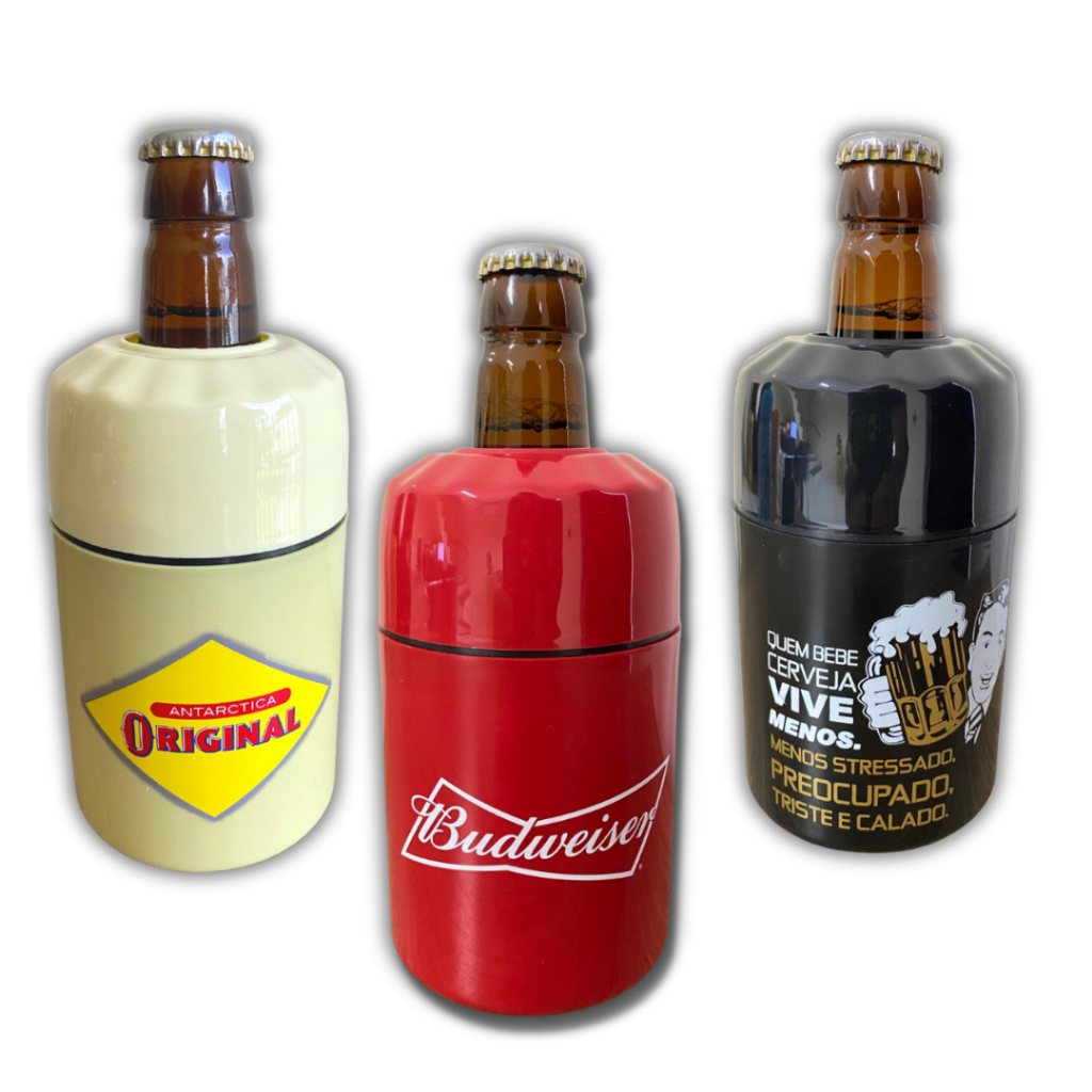 3 PORTA LATA LITRINHO LONG NECK SUPORTE GORDUCHINHA 300ML CERVEJA ...