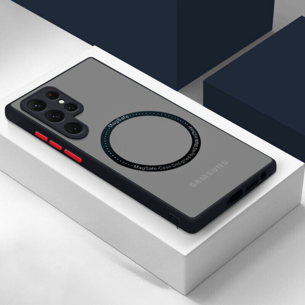 Capa para Samsung Galaxy S24 / S24 Plus / S24 Ultra Capinha Case Fosca Translucida com MagSafe ...