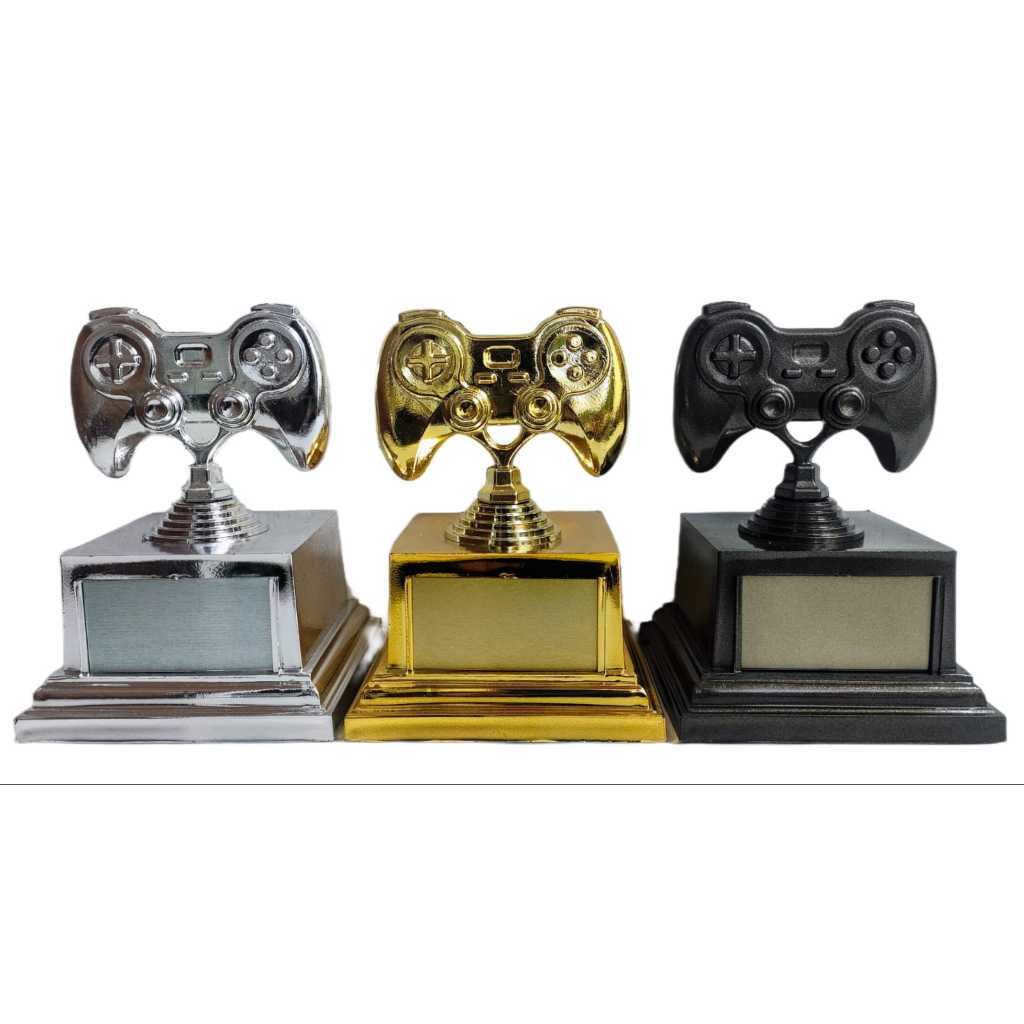 Trofeu Video Game Manete Campeao Segundo E Terceiro Original | Shopee ...