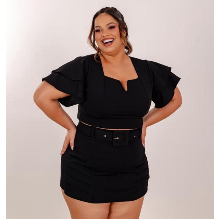 Conjunto Plus Size Karol | Shopee Brasil
