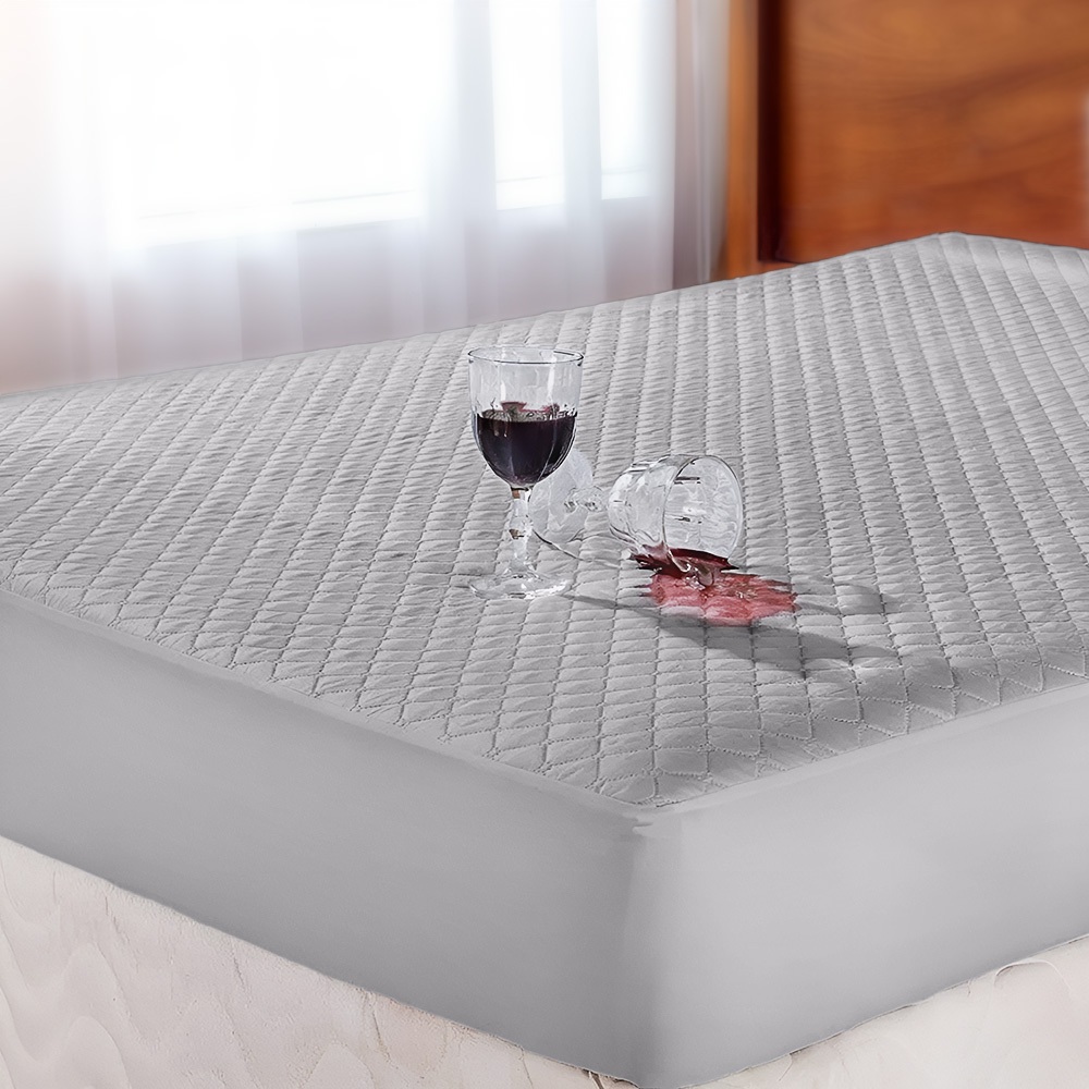 Capa de colchão Impermeável Tamanho Casal Matelado com Elástico ...