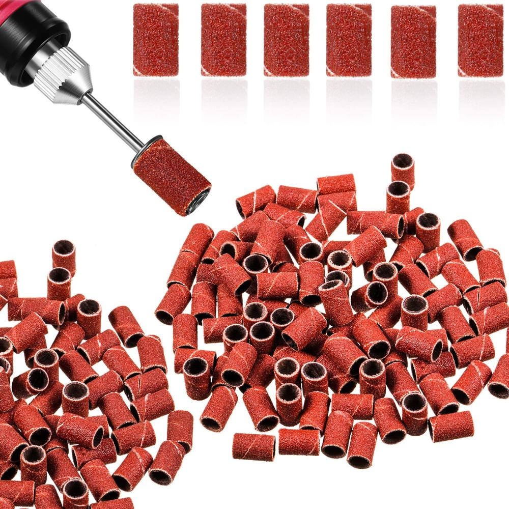 Kit C/100 Refil Lixa Unha Acrigel Motor Eletrico Profissional 120 Média ...