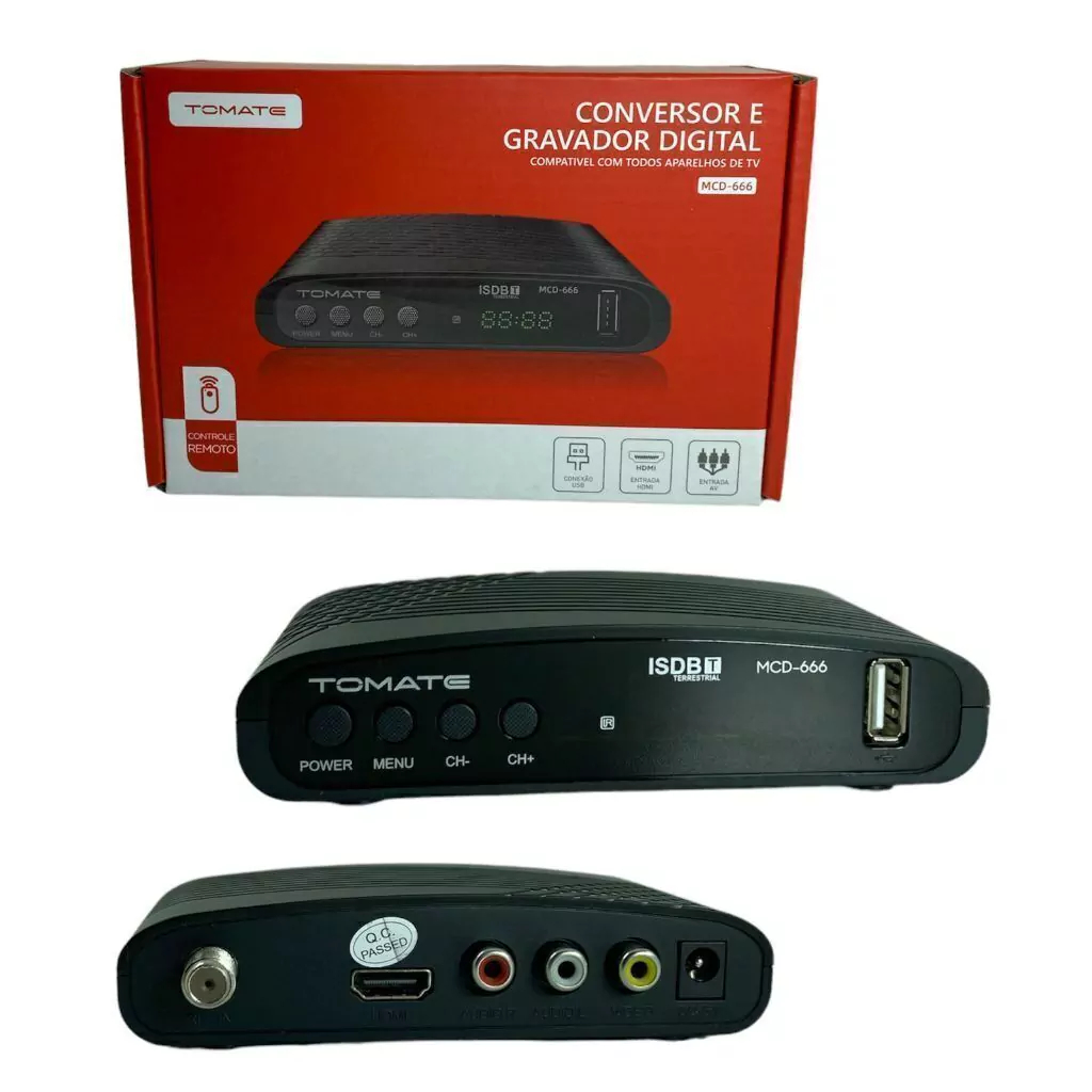 CONVERSOR E GRAVADOR DIGITAL TOMATE MCD-666 | Shopee Brasil