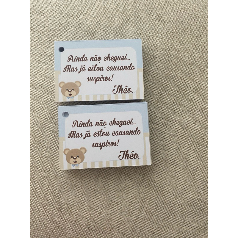 Tags Personalizadas Lembrancinhas Chá de Bebê Chá Revelação Nascimento ...