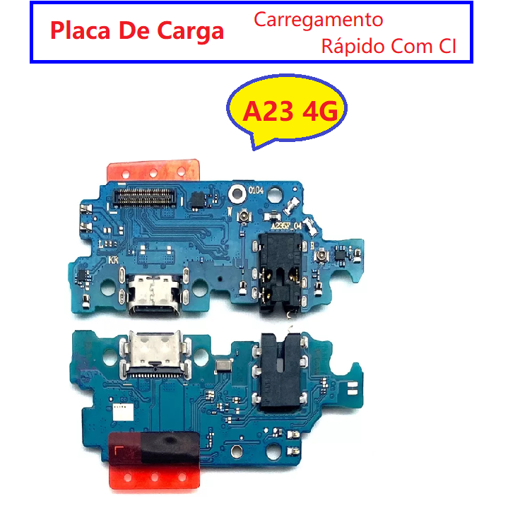 Placa Sub Carga Conector Compatível SAM A23 4g A235 Turbo / A23 5g A236 ...