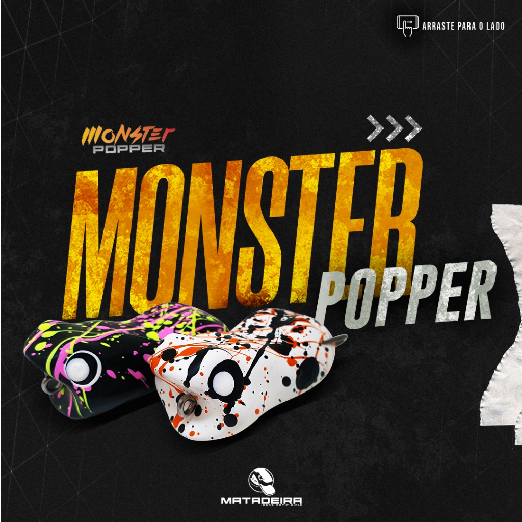 Isca para traíra, Monster Popper Matadeira 6,5cm 11gramas | Shopee Brasil