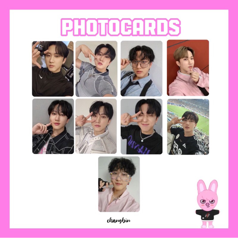 Photocards Changbin Stray Kids unidade | FANMADE | Shopee Brasil