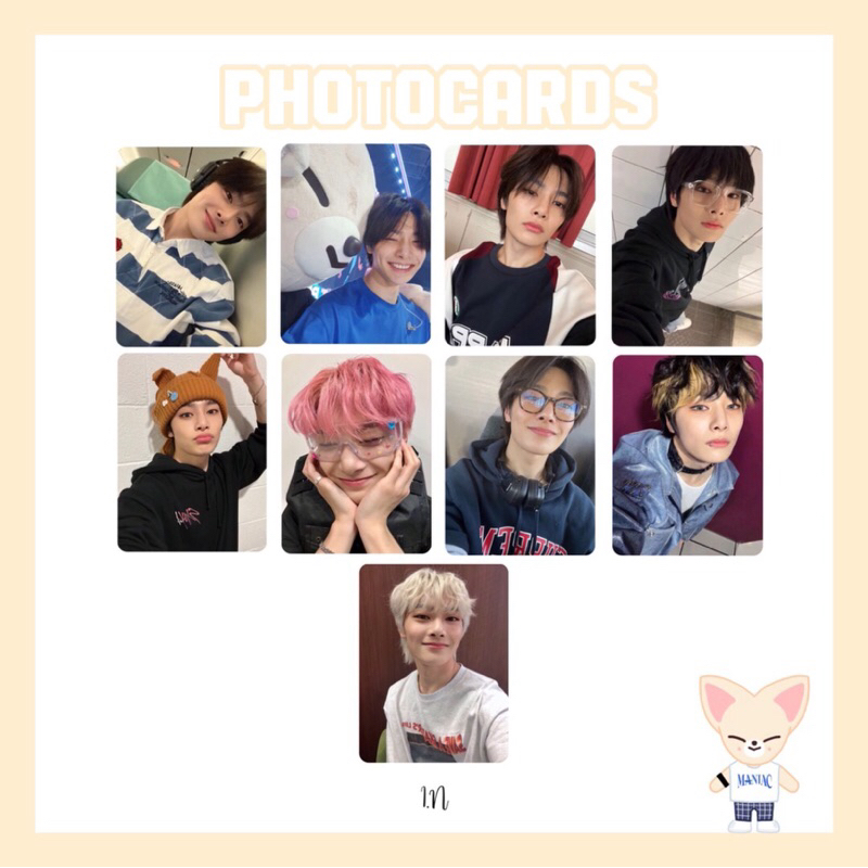 Photocards I.N Jeongin Stray Kids unidade | FANMADE | Shopee Brasil