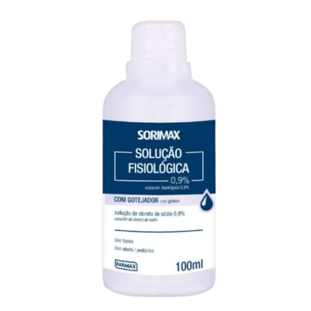 Soro Fisiológico 0,9% Sorimax Farmax 100 ML | Shopee Brasil