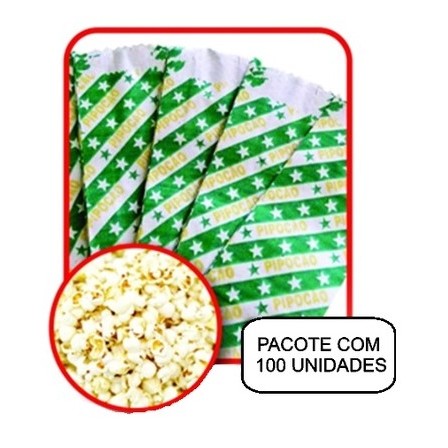 Saco Para Pipoca Decorada 6,5x12cm 100und | Shopee Brasil