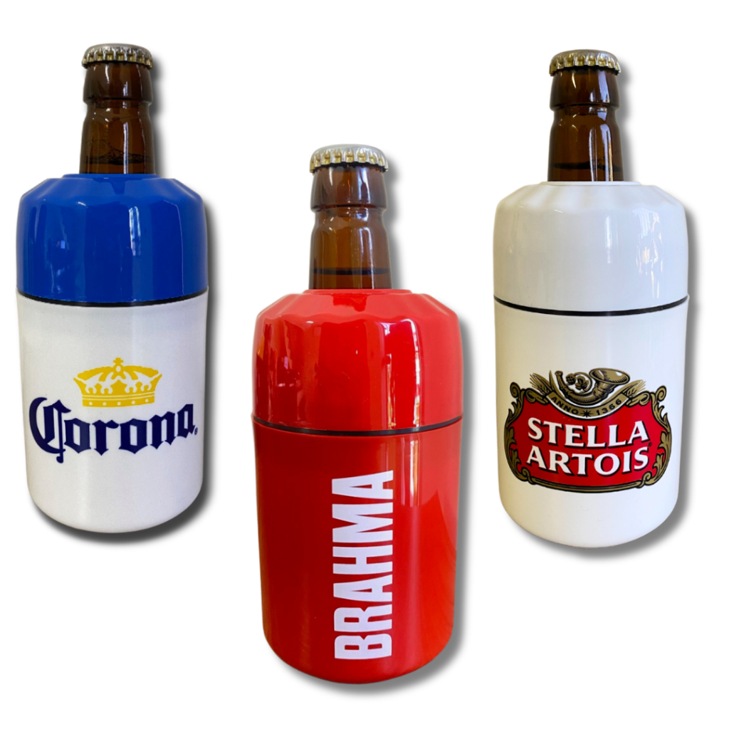 3 PORTA LATA LITRINHO LONG NECK SUPORTEE JABULANEE 300ML CERVEJA ISOPOR ...