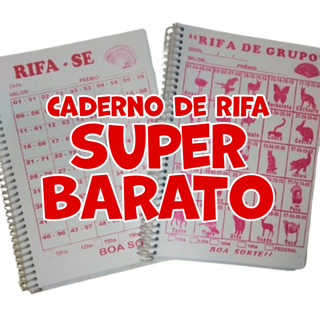 2 Cadernos de Rifa 50 folhas cada o mais barato | Shopee Brasil