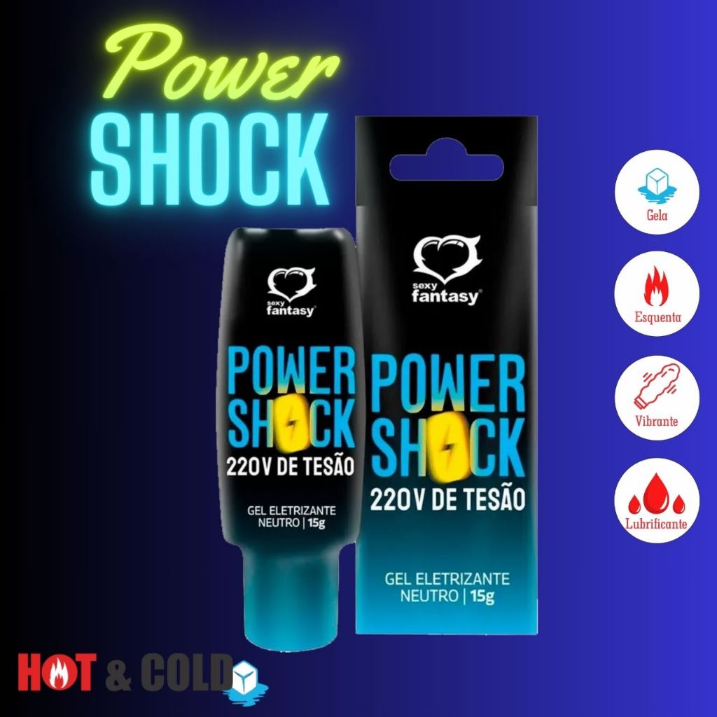 GEL ELETRIZANTE NEUTRO POWER SHOCK 220 V DE TESÃO | Shopee Brasil