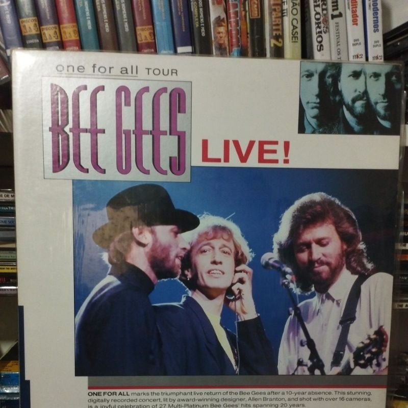 laserdisc Bee Gees - live | Shopee Brasil