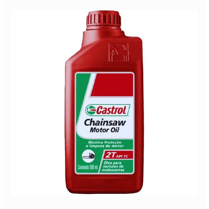 Óleo Mineral Chainsaw Motor Oil 2T API TC Castrol 500ml(b) | Shopee Brasil