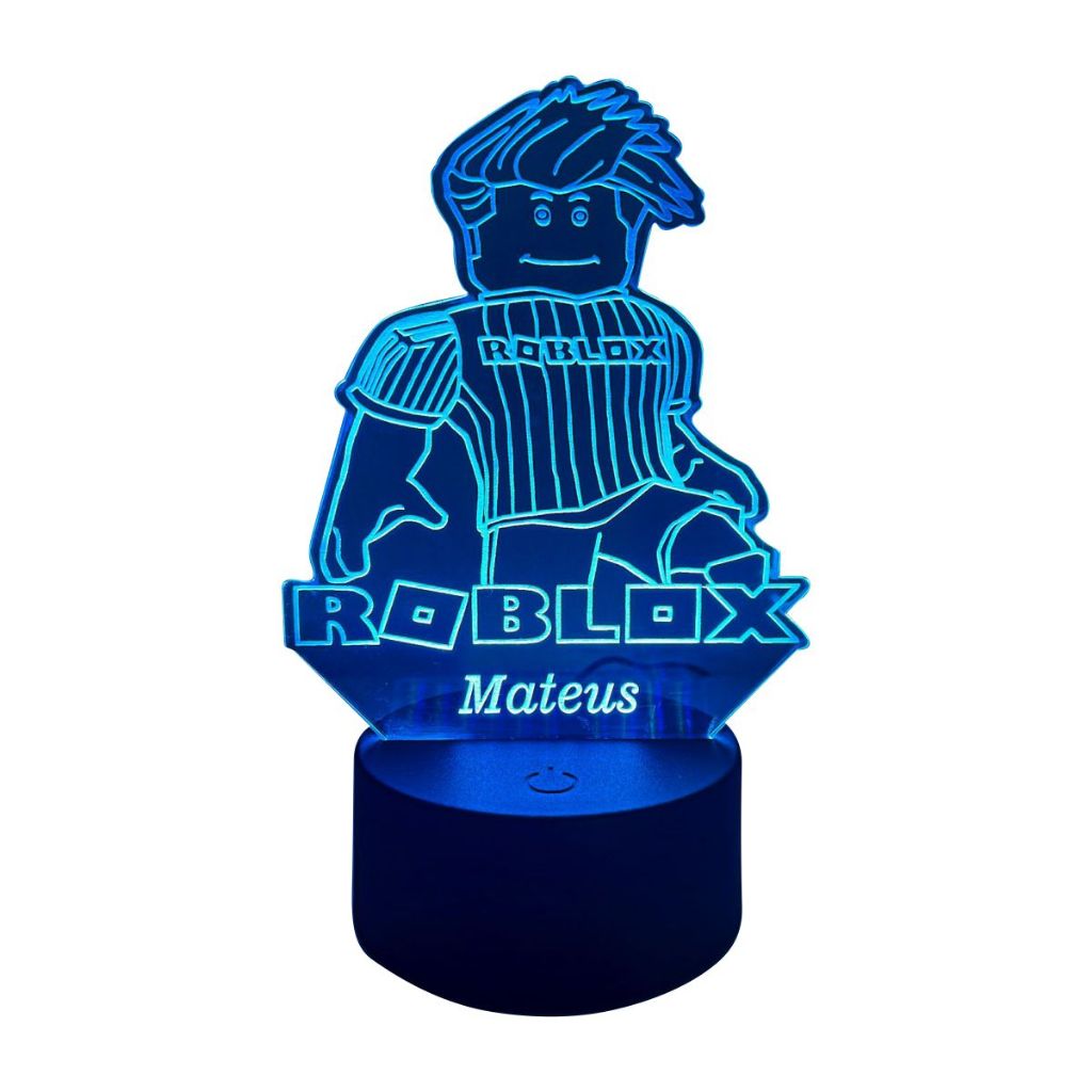 Luminária de Led Roblox com nome personalizado | Shopee Brasil