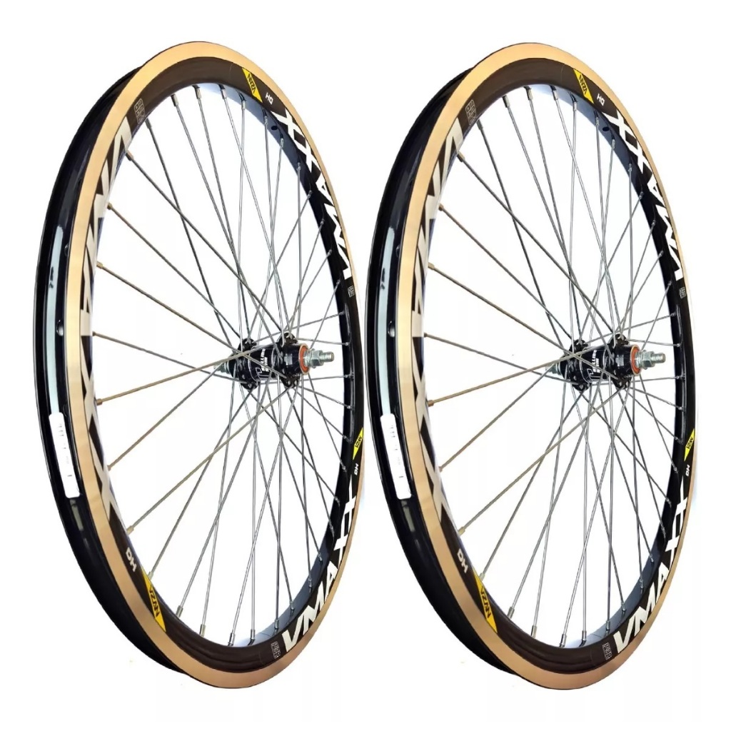 Par de roda Aro 26 Vmaxx para Freio V-brake Com Cubos com Rolamentos ...