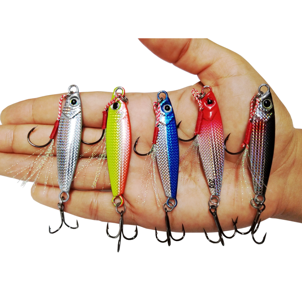 Isca Artificial Jumping Jig Slow com Garateia e Suporte Hook 6cm 20g ...