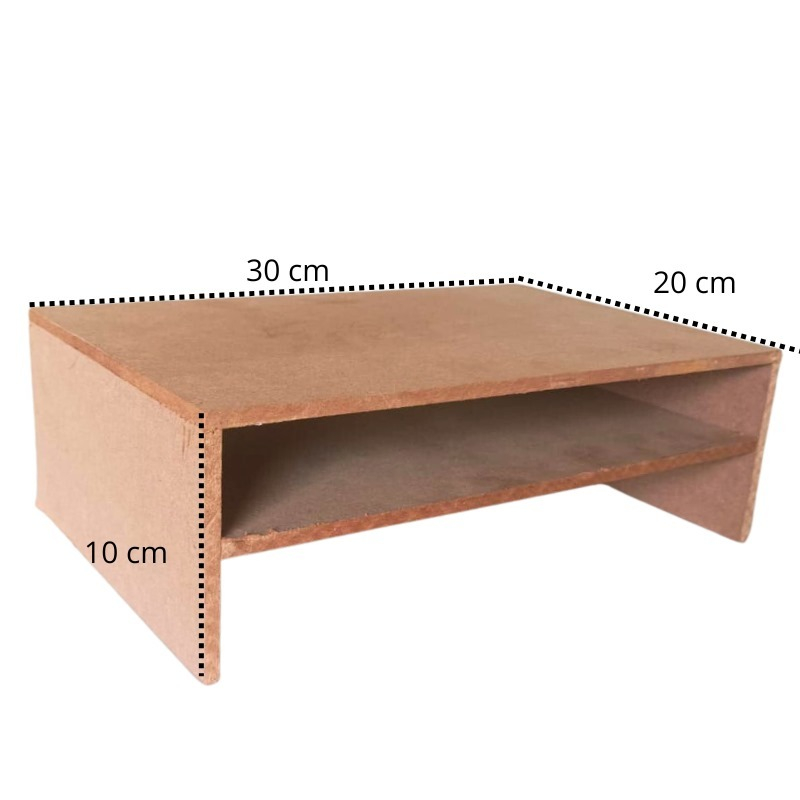 Suporte Monitor Base MDF Sem Gaveta Lançamento Cru | Shopee Brasil