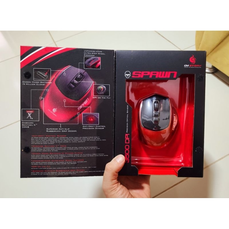 Mouse gamer cooler Master spawn | Shopee Brasil