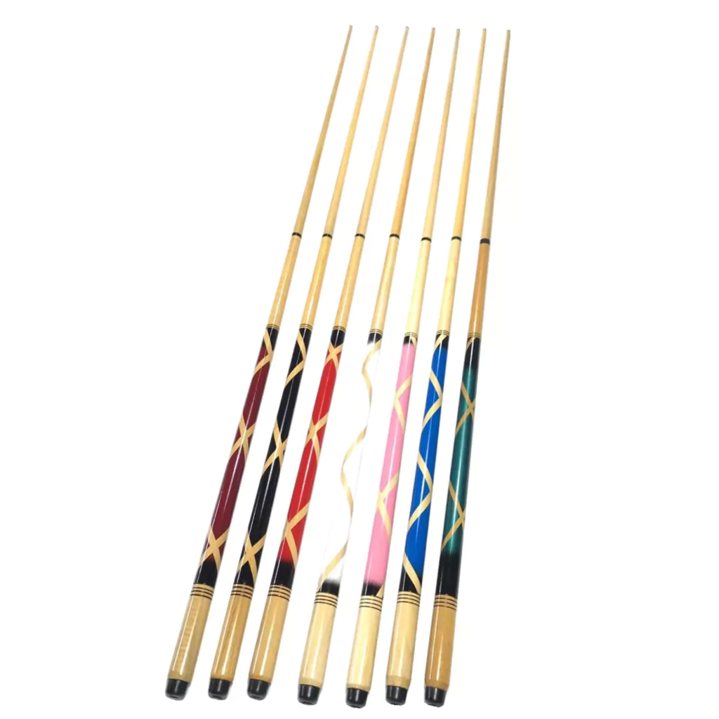 Taco de Sinuca Madeira Goiabão Modelo Fitinha C/ Capa + Giz Brinde ...