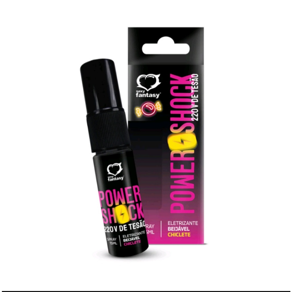 Vibrador Liquido spray Power Shock Gel Eletrizante Chiclete 220v Unisex ...