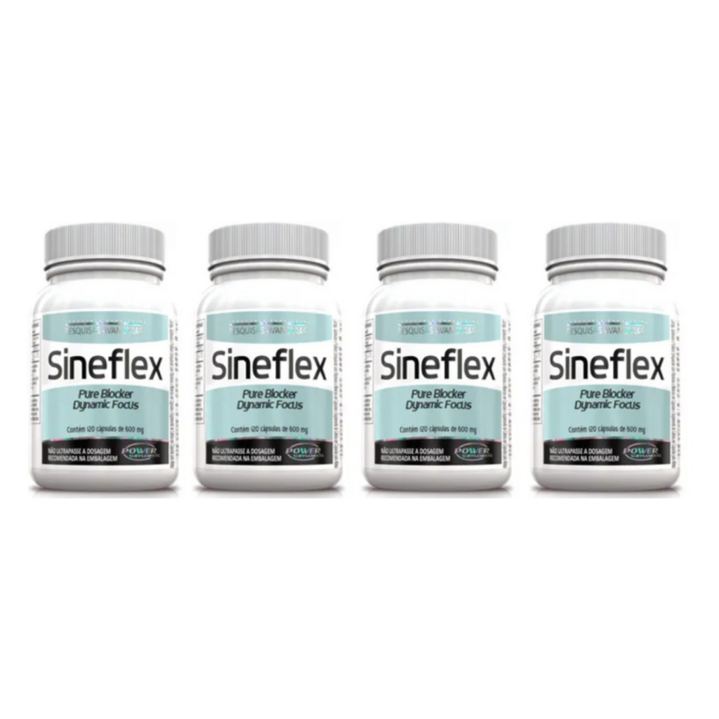 Sineflex 120caps - 4 Unidades - Power Supplements | Shopee Brasil