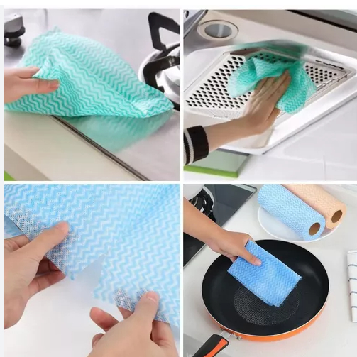 Pano Multiuso Tipo Perflex Rolo 50 Folhas Limpeza 25x30 Cm Reutilizável ...