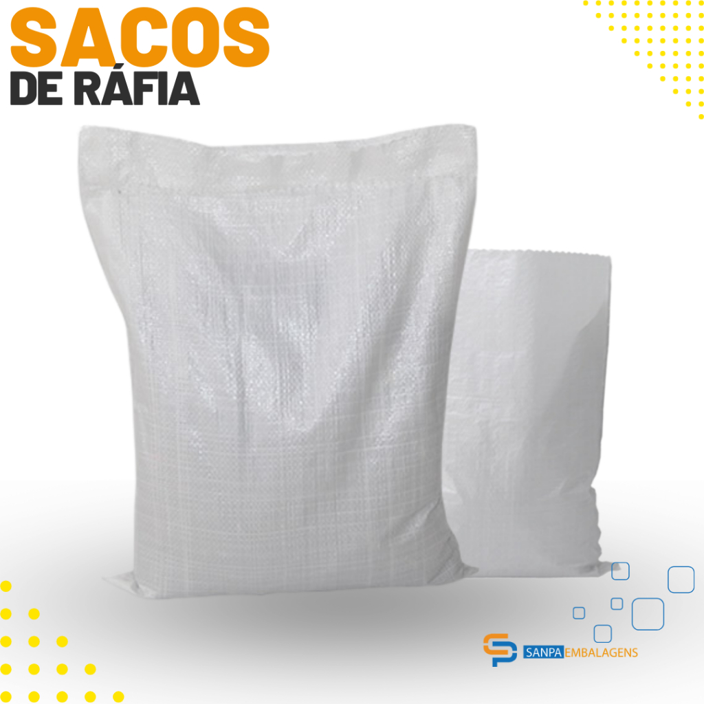 Saco Ráfia 48x80 kit 10 un Para Entulho e Outros Usos Reforçado ...
