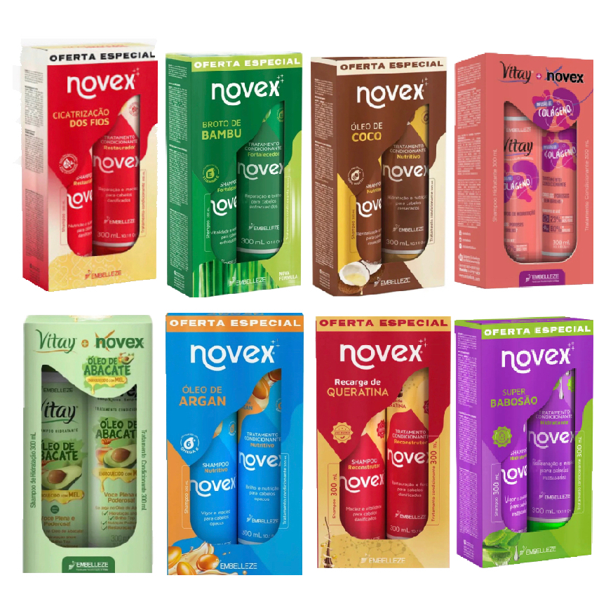Kit Novex Nutritivo Shampoo + Condicionador - Escolha O Seu | Shopee Brasil