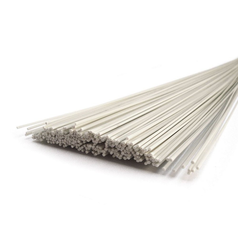 VARETA DE FIBRA DE VIDRO 1,6mm BRANCA 10 UNIDADES EM 2 METROS - Faz a Boa!